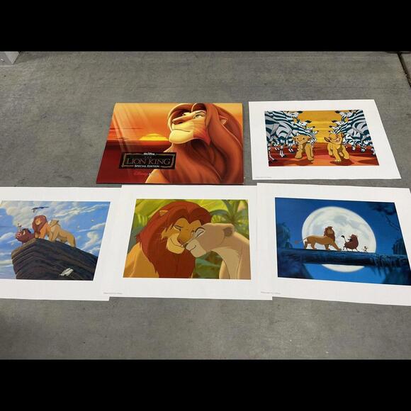 Disney | Other | Disney Store Lion King Special Edition Lithographs Set ...